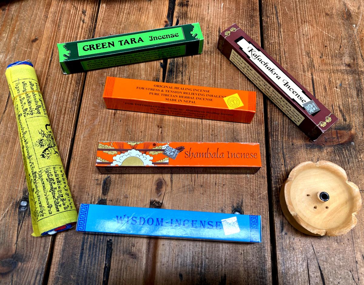 Tibetan Incense Gift Set contains Green Tara, Orange Healing ...