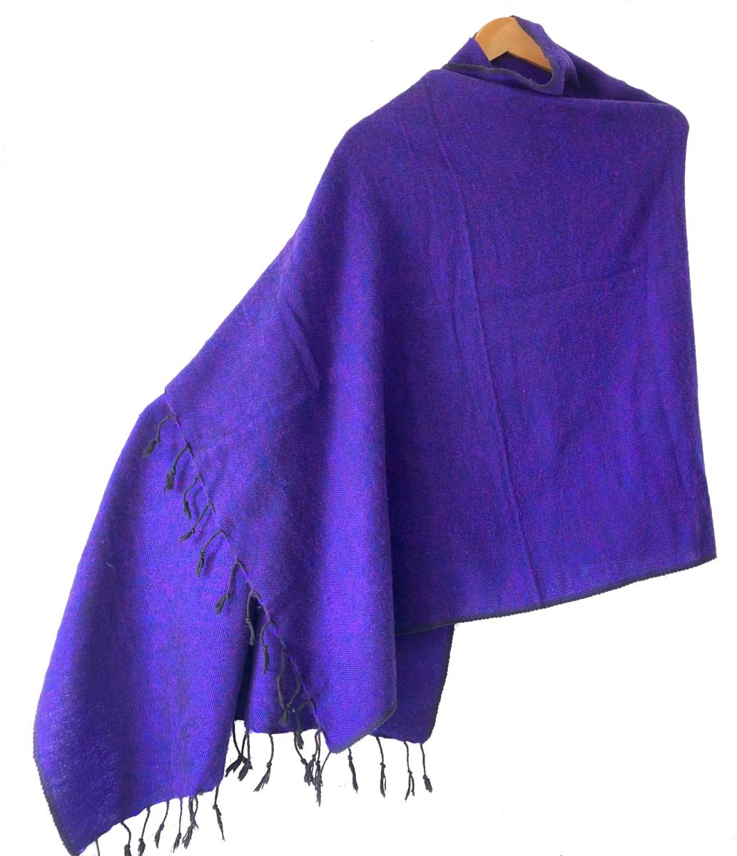 Imperial Purple Yak Wool Blankets / Wraps / Shawls - Soft - Warm ...